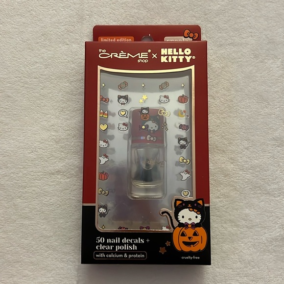 The Crème Shop | Other | Hello Kitty Halloween Decals Clear Polish ...